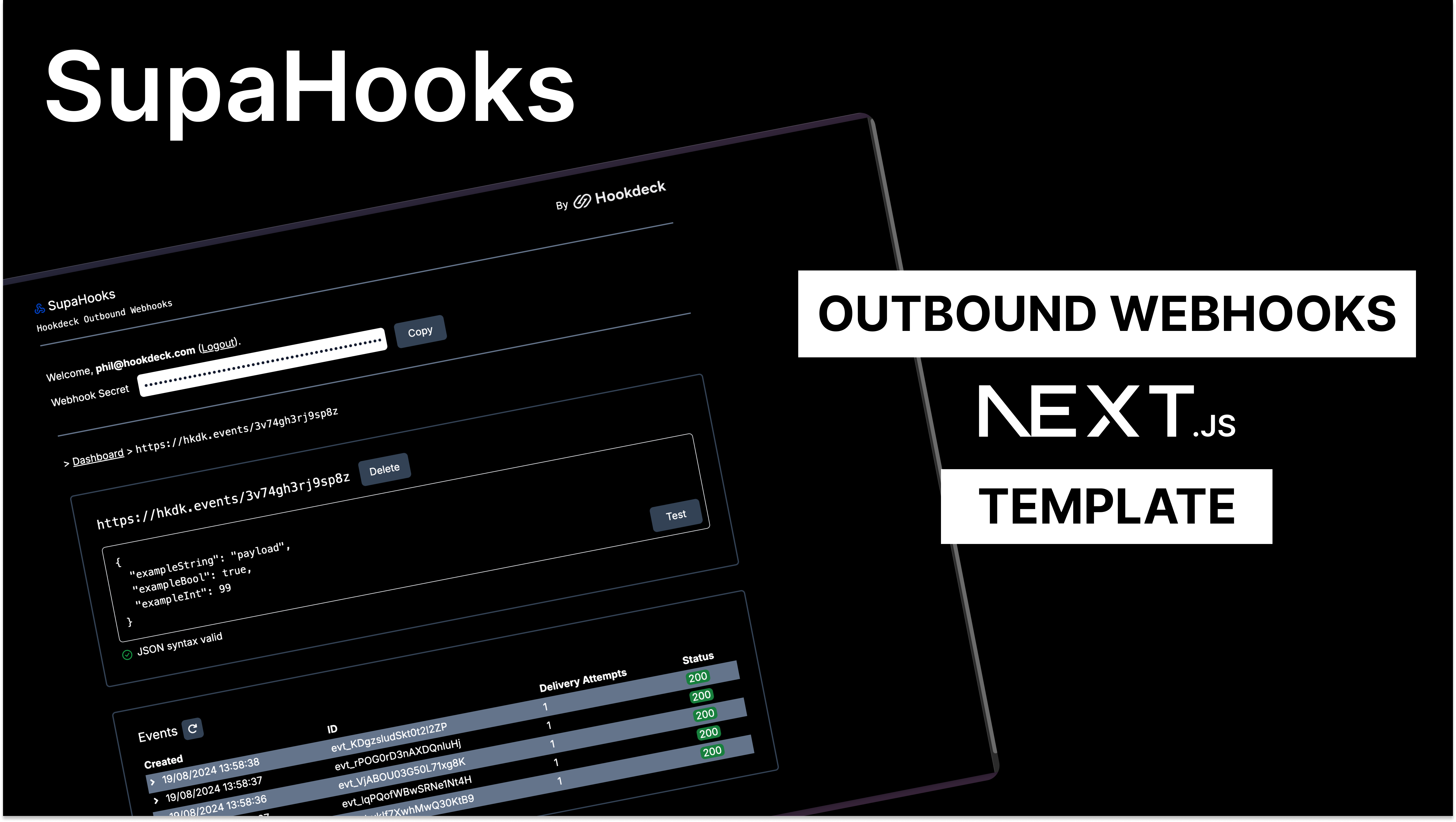 SupaHooks: An Outbound Webhooks Next.js Template